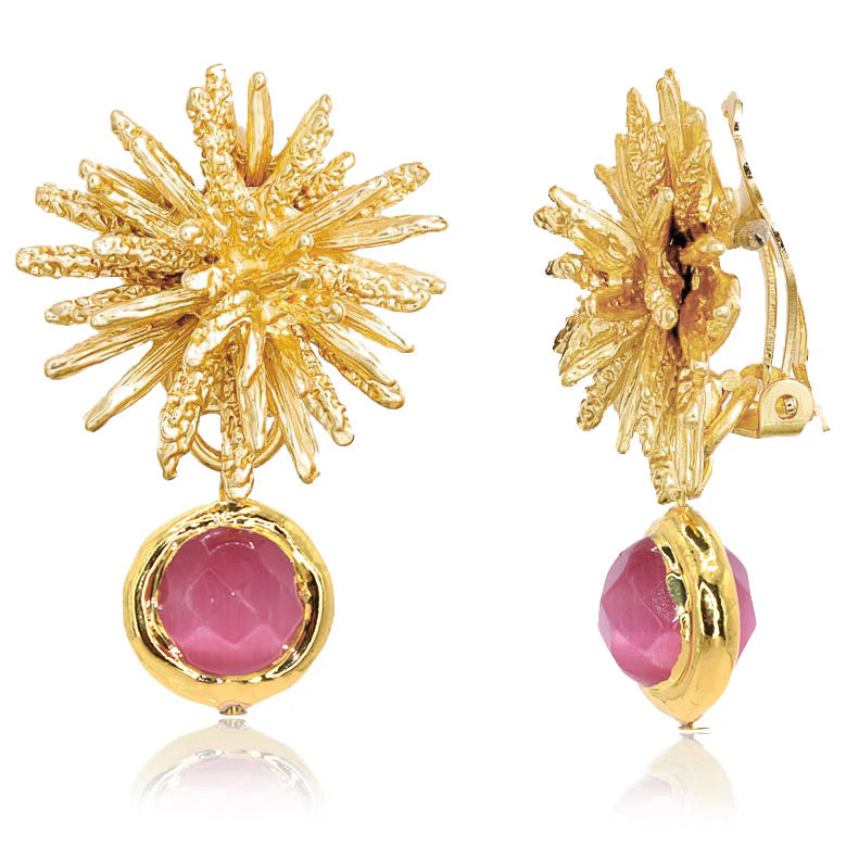 Gold Cluster w/Color Drop – Vanderbilt Collection